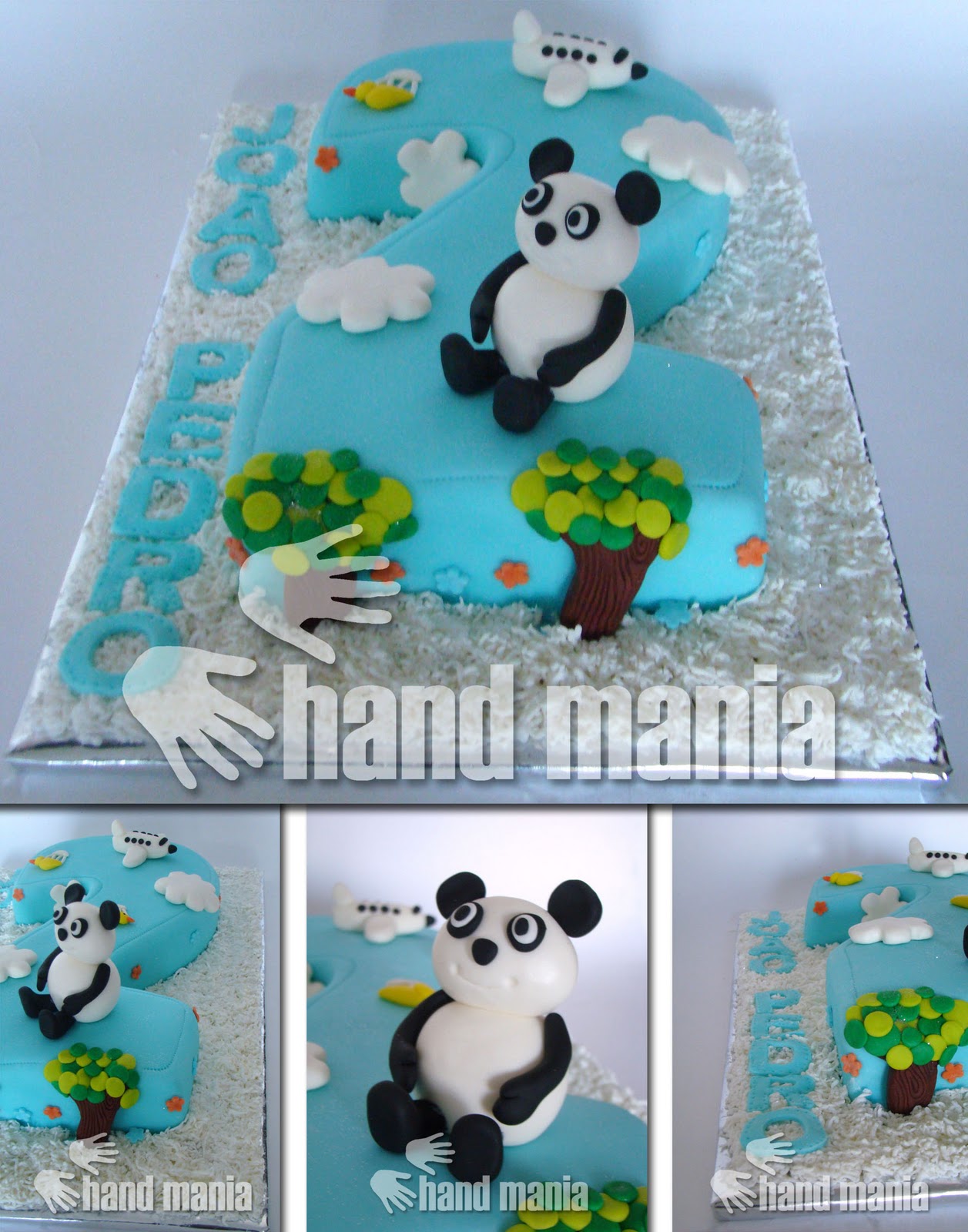 Hand Mania Bolos: #639 Bolo Panda - 2º aniversário