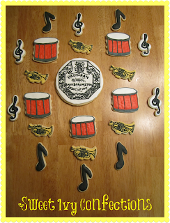 Sweet Ivy Confections: MSBOA Marching Band Festival Cookies 2012