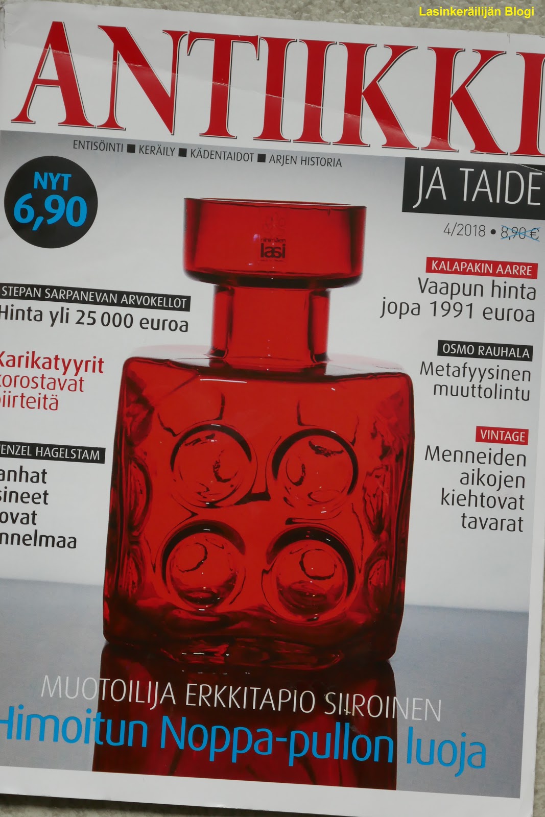 Lasinkeräilijän Blogi: Lasia Antiikki ja taide –lehdessä