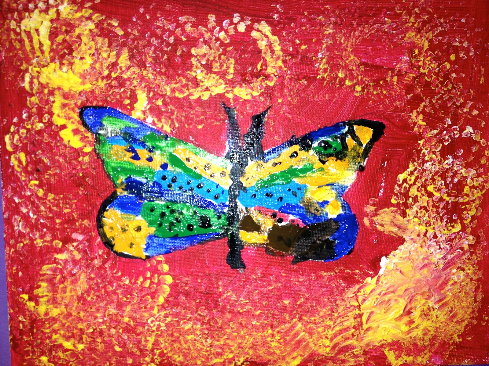 Kids' Art Museum Educator: Feast of Flowers Butterfly Paintings
