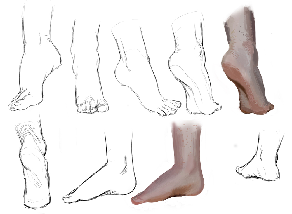 Scribbling and studies...: gestures and feet studies
