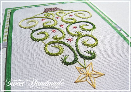 Sweet Handmade •: Paper Embroidery - Christmas cards