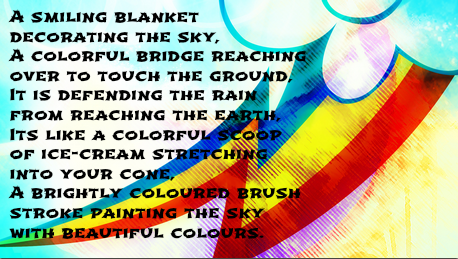 Wiremu: Rainbow Metaphor Poem