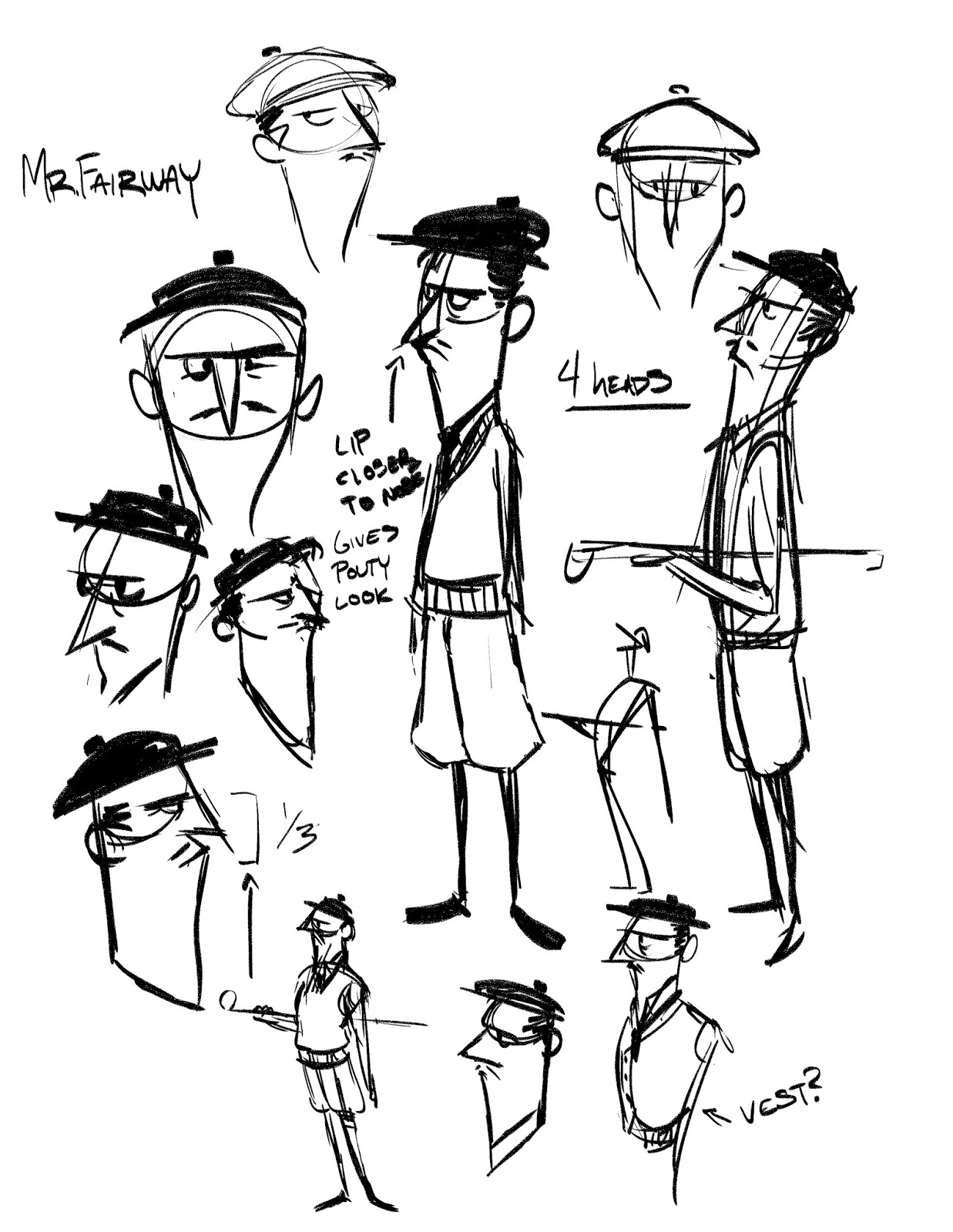 Art of Marco Rivera: Bogey and Mr. Fairway - Walk and Run Animation