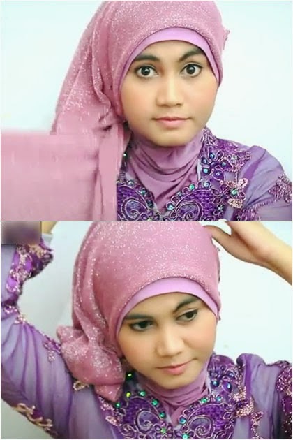 Tutorial Hijab Gliter Dengan Kebaya | Tutorial Hijab