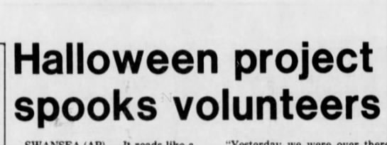 Strange Company: Newspaper Clipping of the Day, Halloween Edition