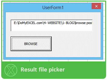 Do My Excel Blog: How to create a file picker interface in EXCEL VBA ...