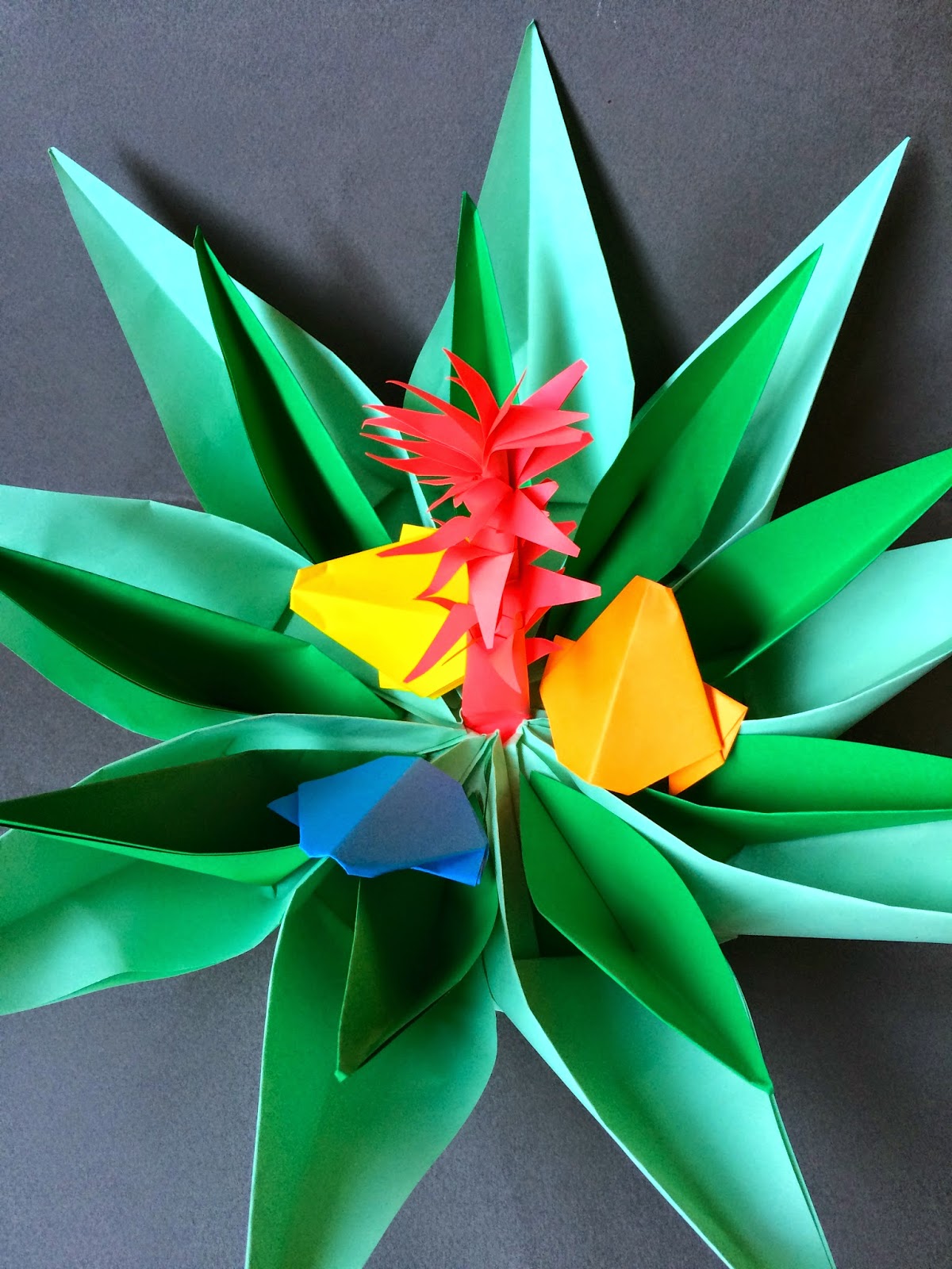 ORIGAMI MAMI: This week's Origami class project: rainforest frogs ...