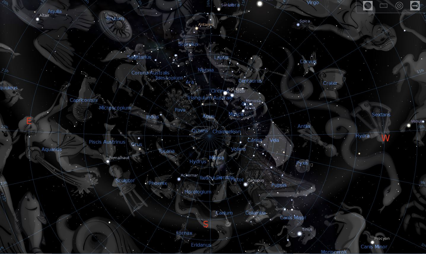 ASTROFOTOGRAFIA: Lista constelațiilor. Este diferit cerul pe emisfera ...