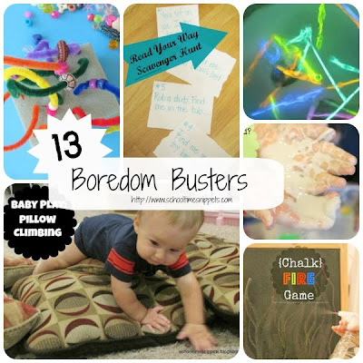13 Boredom Buster Activities | School Time Snippets