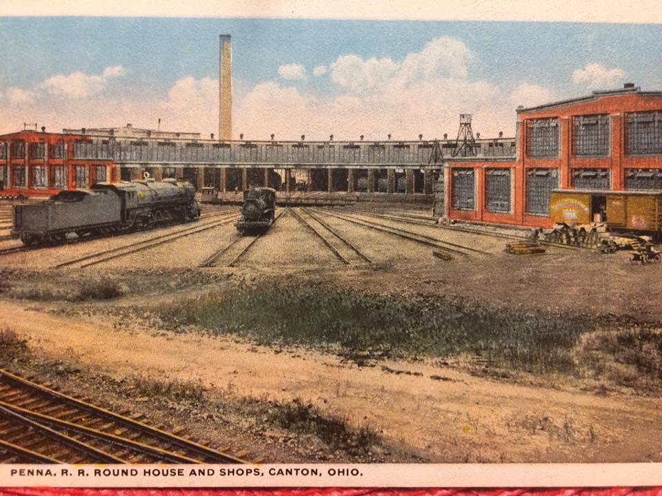 Towns and Nature: Canton, OH: NS/PRR Railyard, Roundhouse, Backshop