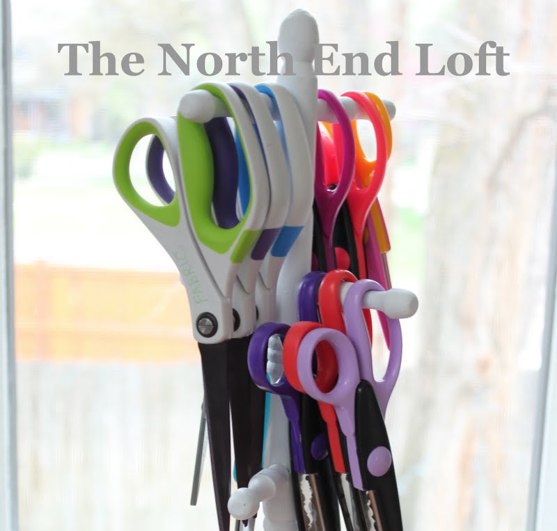 The North End Loft: Scissors Storage