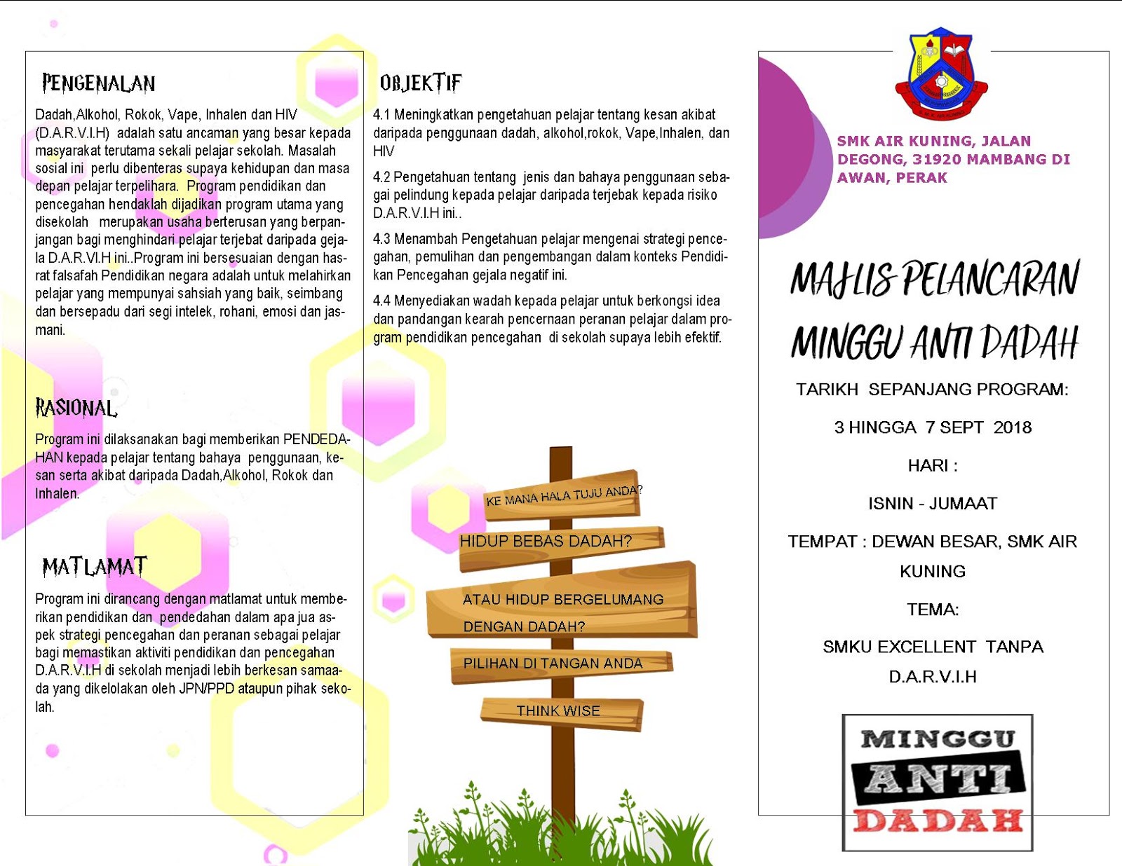 Anti Dadah Brochure - Hentikan DADAH