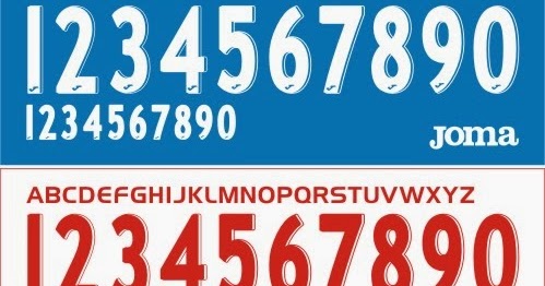 Joma 2013 - 2014 font