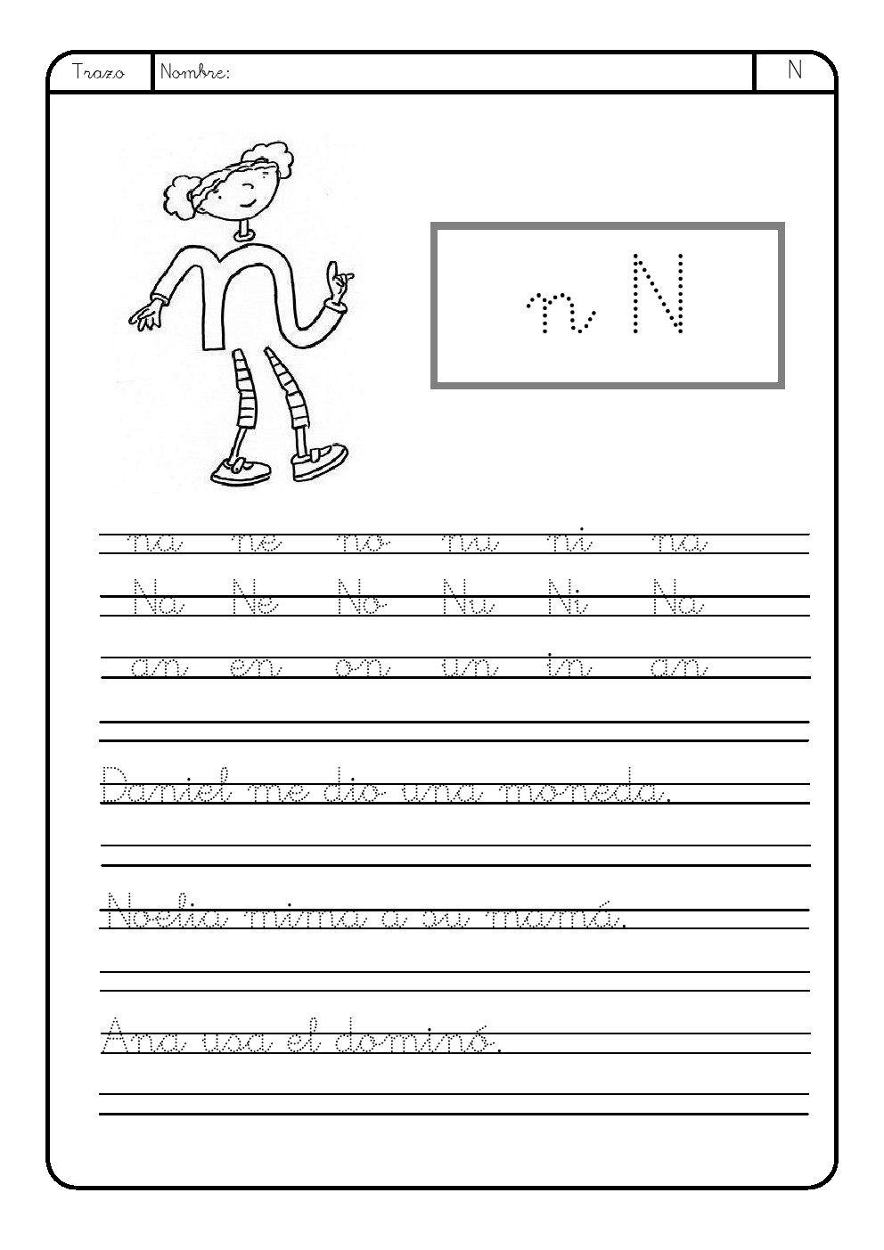 Letra N | n ~ La Eduteca