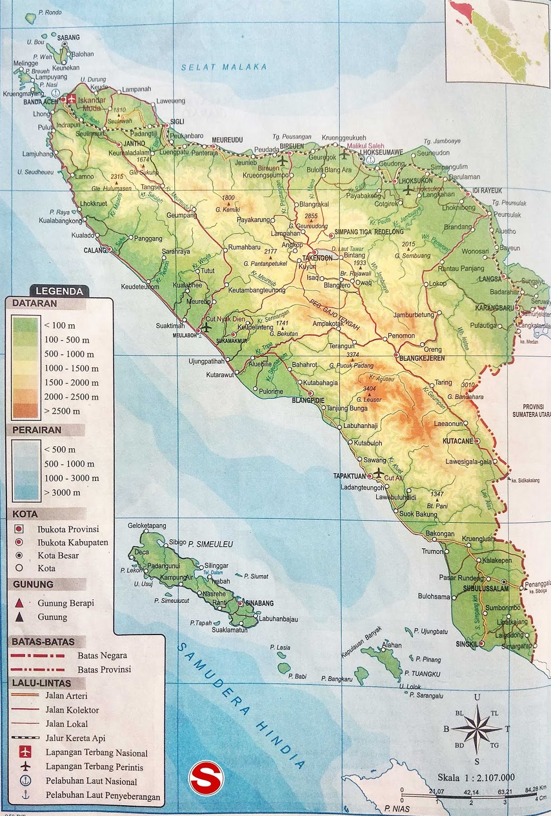 Peta Provinsi Nanggroe Aceh Darussalam Nad Profil Peta Thailand | The ...