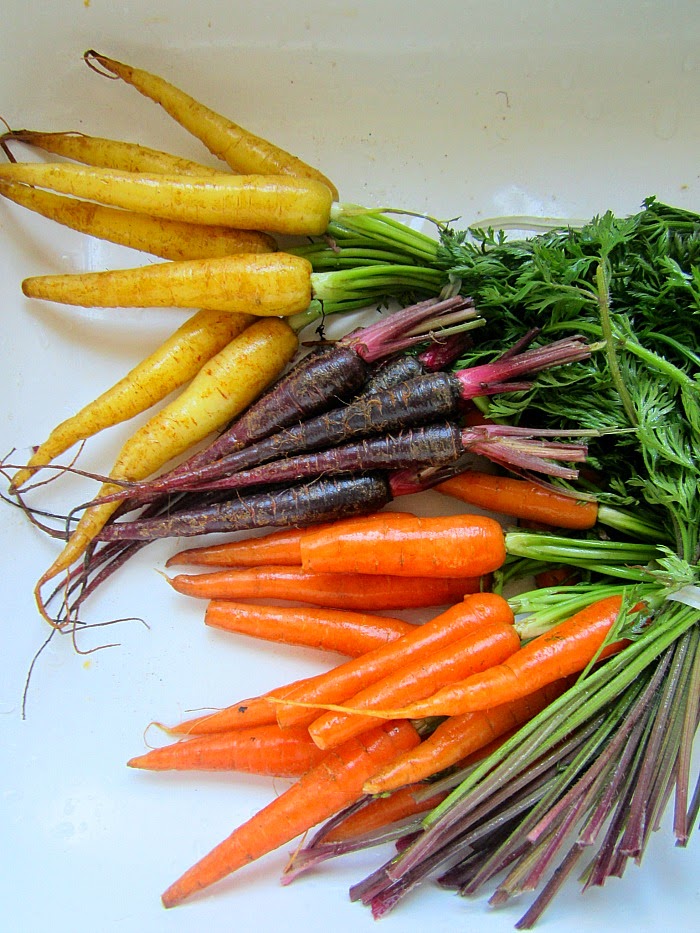 Welcome Spring Produce: Roasted Baby Carrots w/ Mustard Creme Fraiche