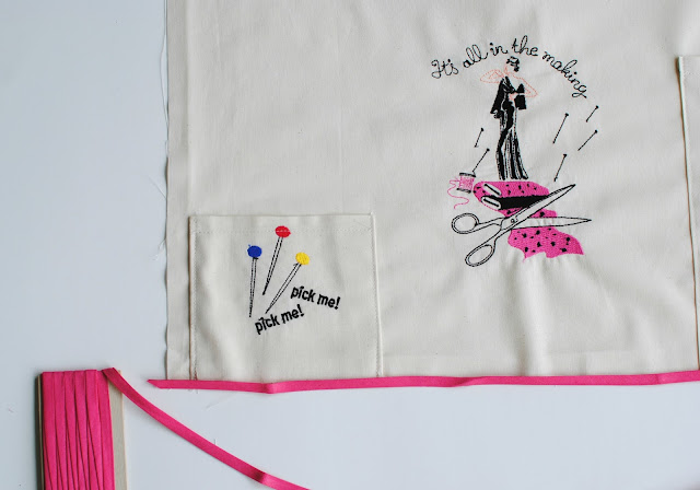 Trash To Couture: DIY Embroidered Sewing Machine Cover