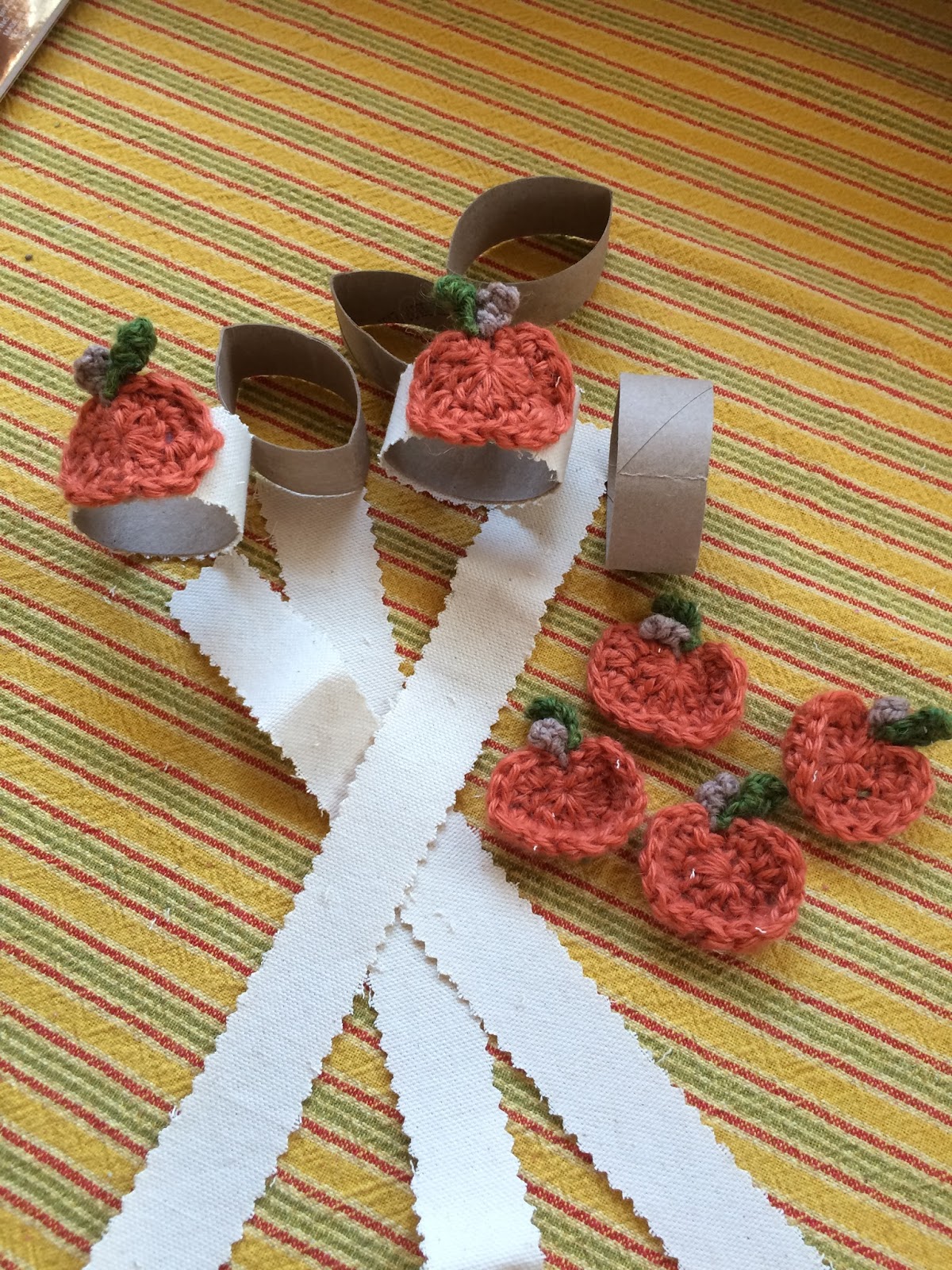 Children's Pumpkin Napkin Rings