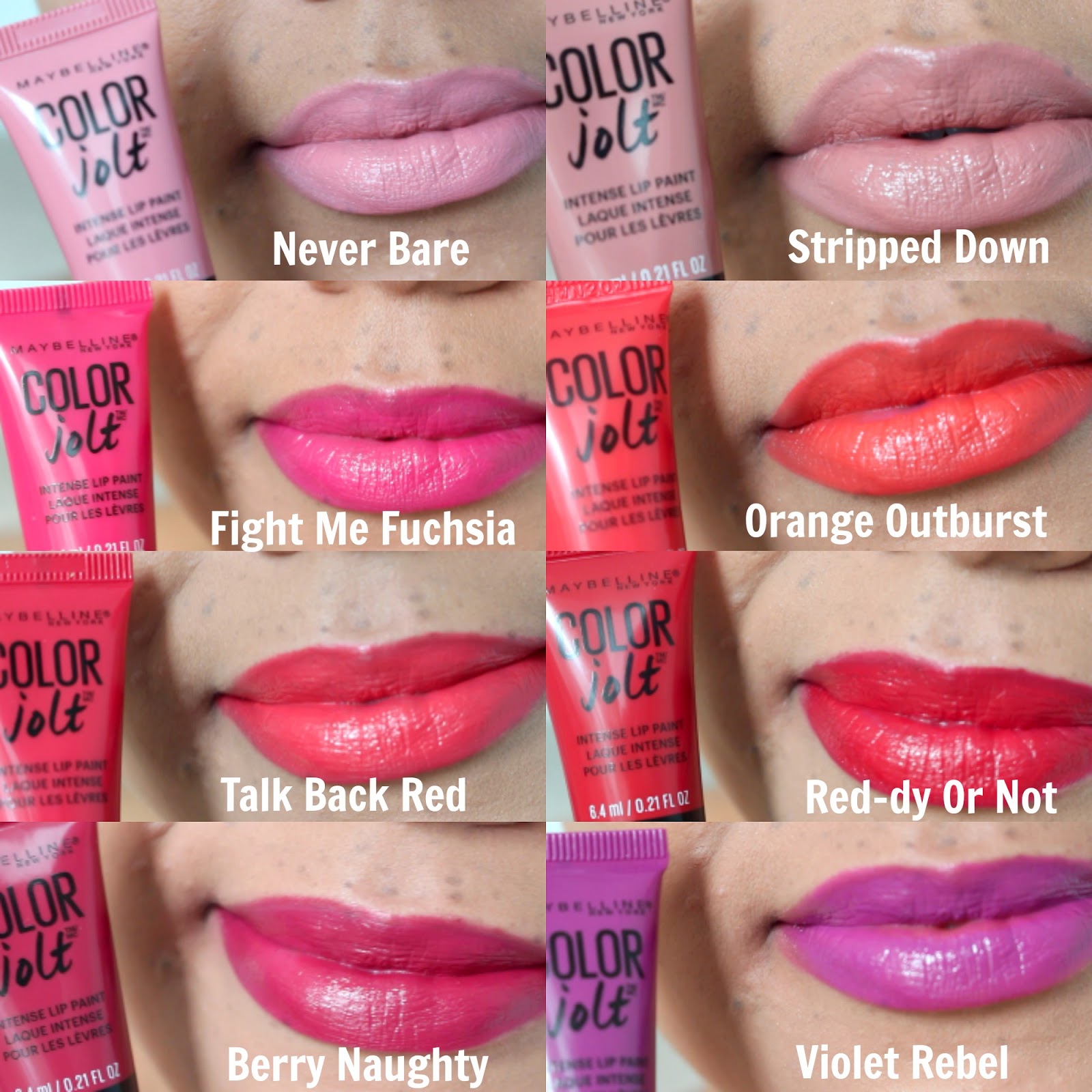 Samantha Jane: Maybelline Color Jolt Swatches + Review