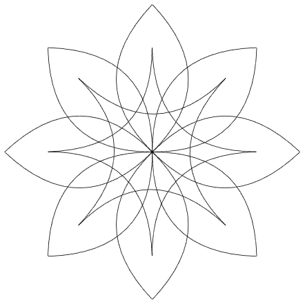 Imaginesque: Free Hand Embroidery: Stylised Flower Pattern