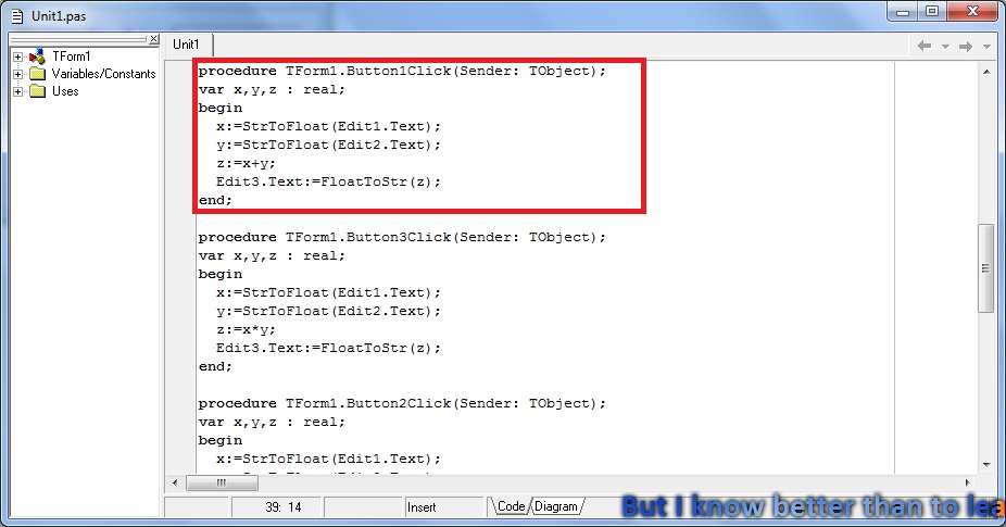 Membuat Kalkulator Lengkap part1 Di Delphi 7