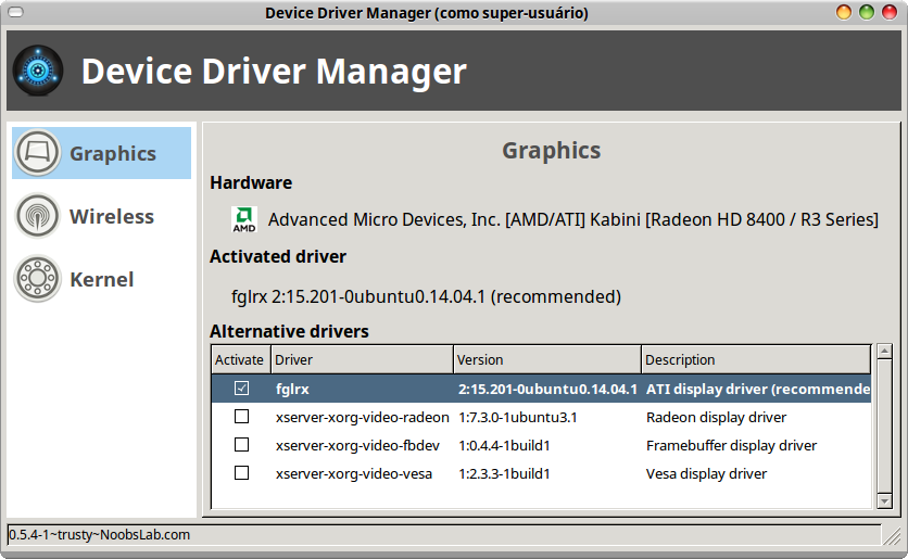 Device Driver Manager do Linux Mint no Ubuntu 18.04 ~ NoobLinux