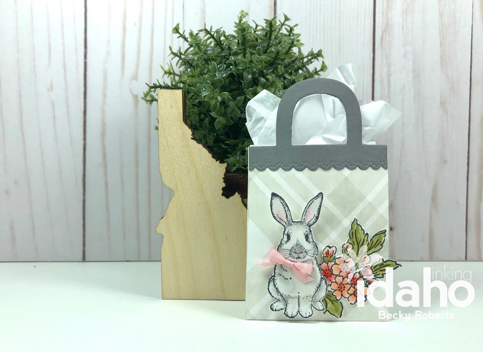 Inking Idaho: Waffle Flower Gift Bag Die and Bunny