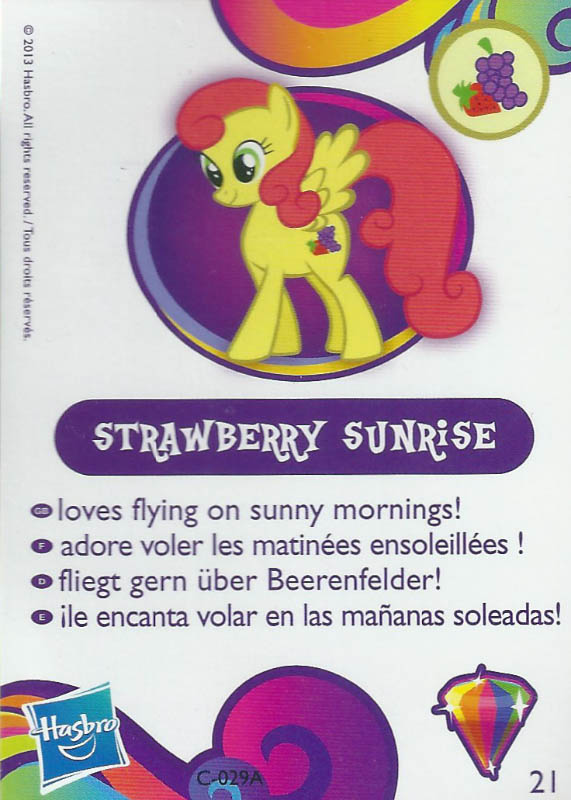 MLP Strawberry Sunrise Blind Bag Cards | MLP Merch