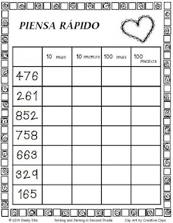 10 MAS 10 MENOS - todo para tu clase