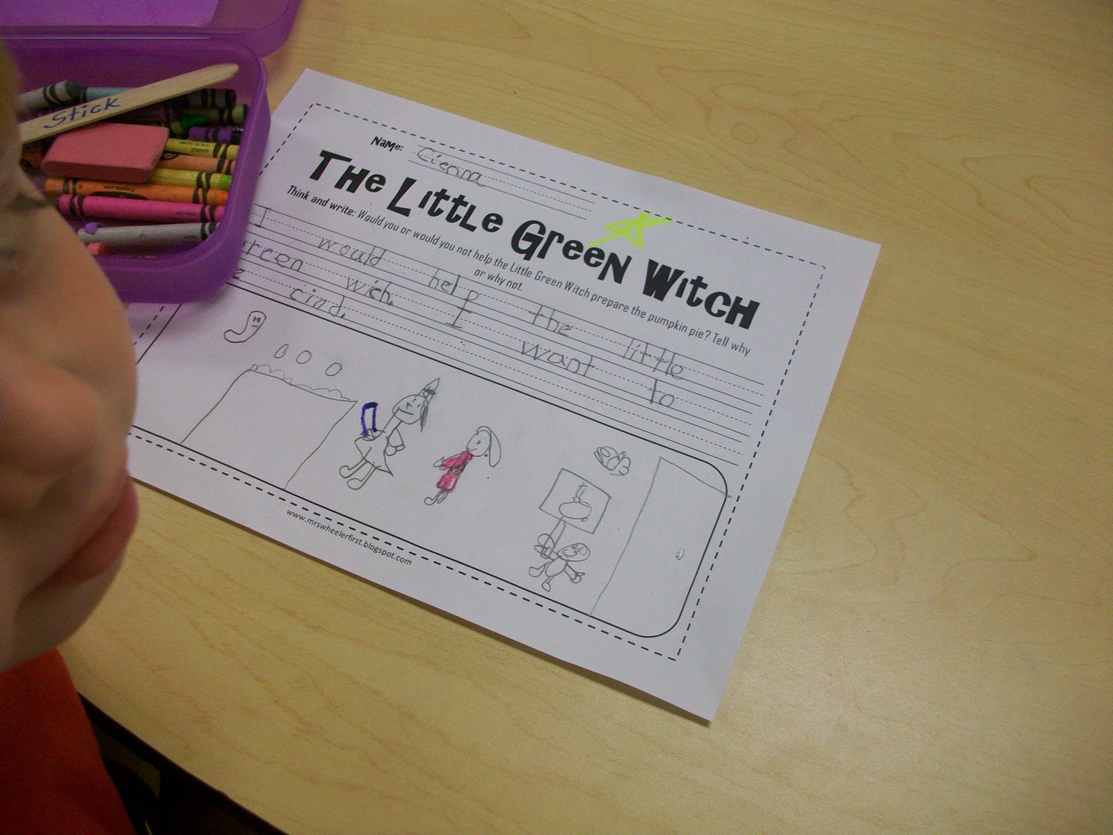 Mrs. Wheeler's First Grade Tidbits: The Little Green Witch