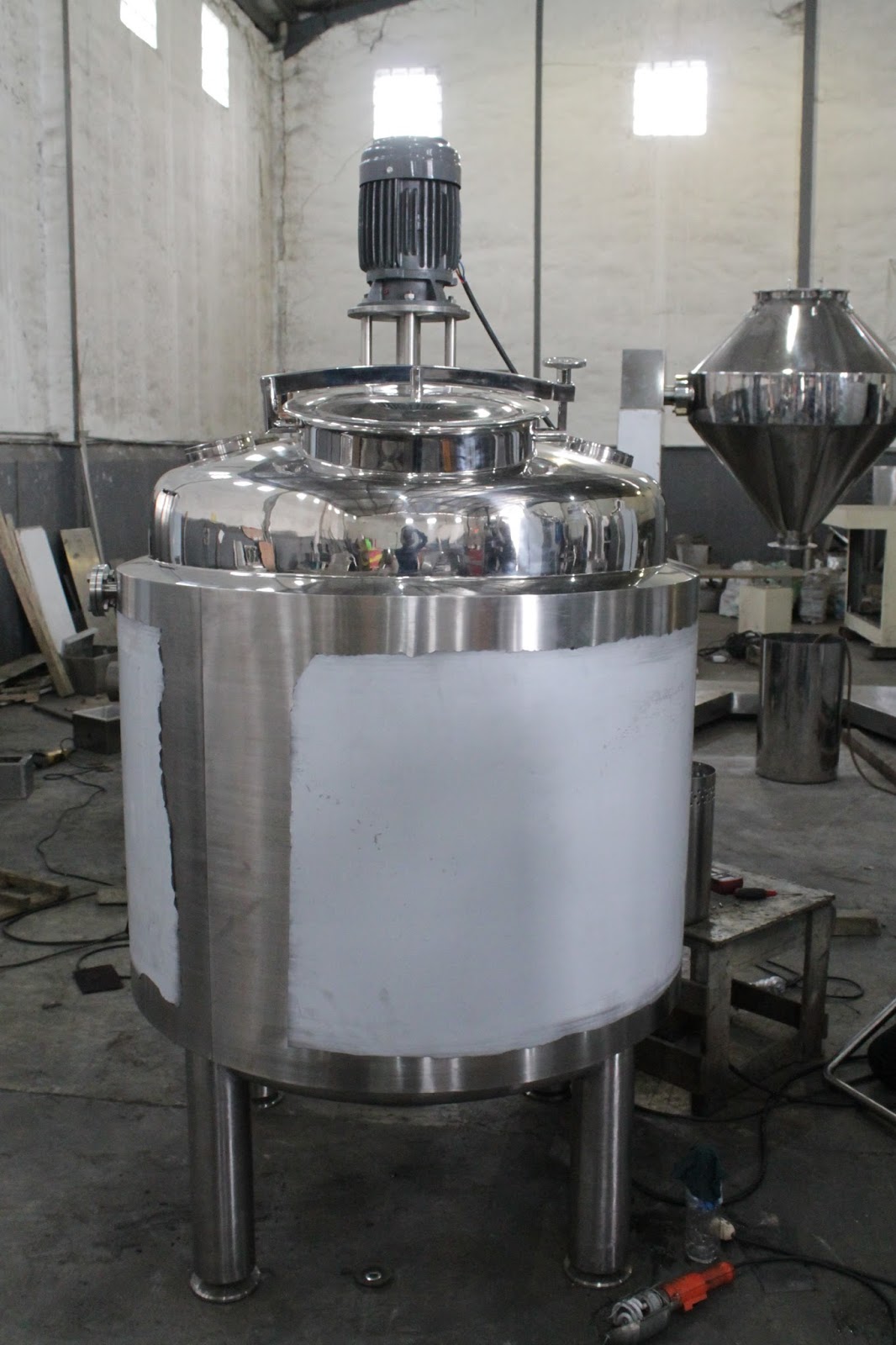 MESIN FARMASI: TANGKI MIXER TURRAX DOUBLE JACKET