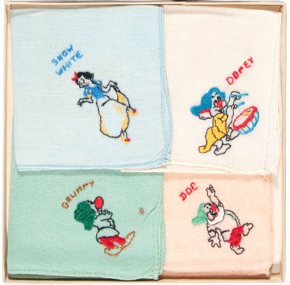 Filmic Light - Snow White Archive: 1938 Embroidered Hanky Boxed Sets by ...
