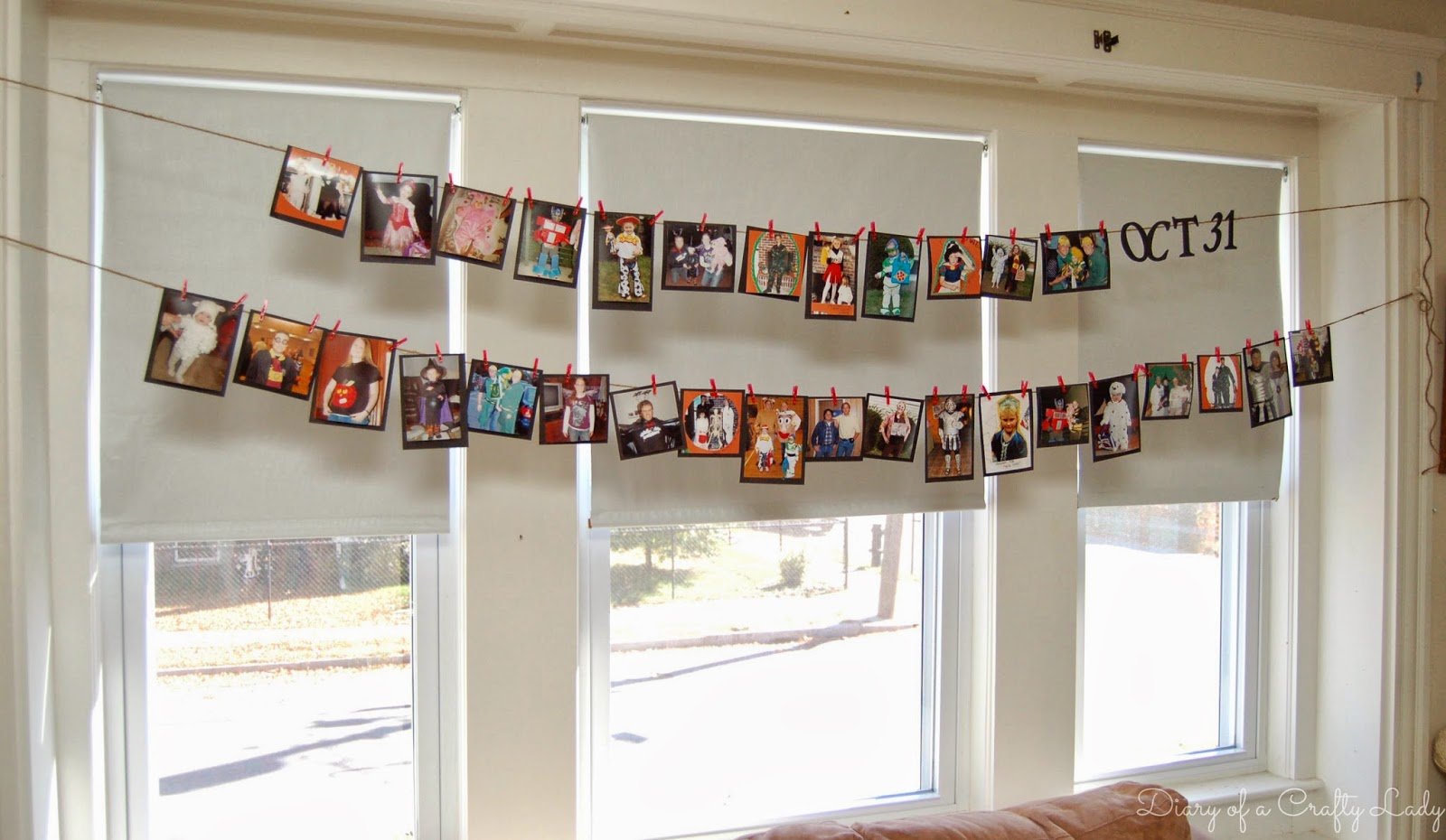 Diary of a Crafty Lady: Halloween Photo Garland