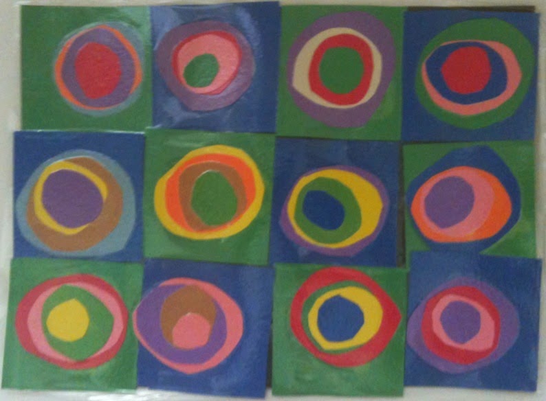Ms. C's Artroom: Kandinsky's Concentric Circles Collage