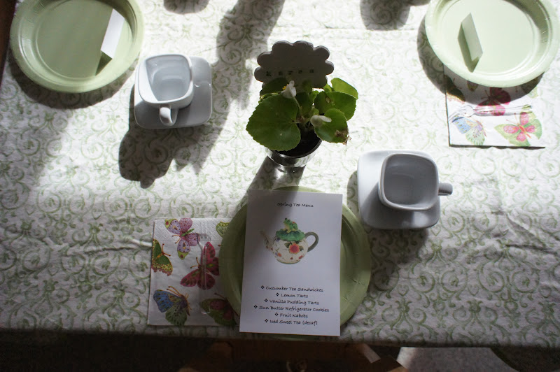 some duck: montessori spring tea