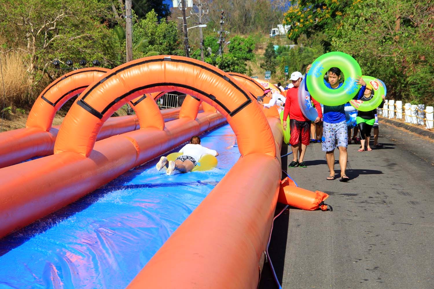 Slide fest in Subic Bay | SubicNewsLink
