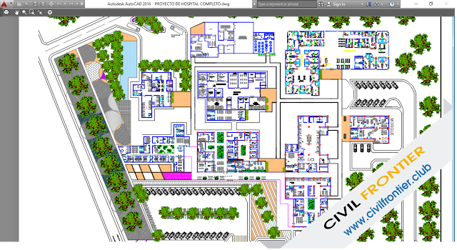 Diseño de Plano de un Hospital de un Nivel | Inforcivil.com