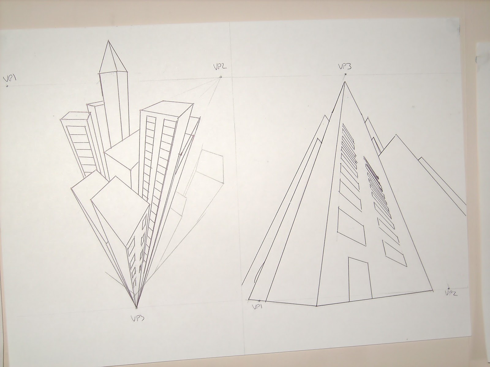 Chris' Painting/Drawing Blog: More on Perspective Drawing: 3-Point ...