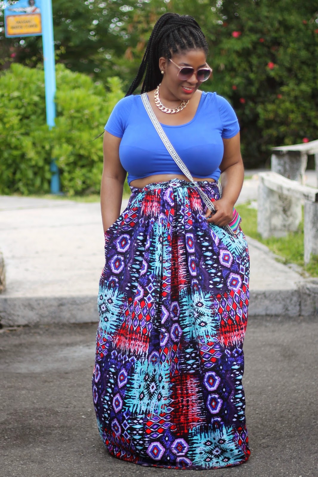 Vacation Style Crop Tops Maxi Skirts Style Chic 360