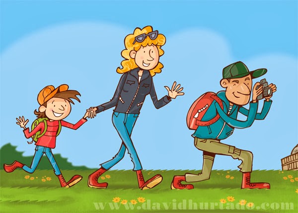 David Hurtado Illustration Blog: Family Day Out Illustration