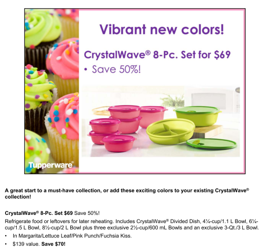 Shonnie's Totally Fun With Tupperware Blog: April Savings for ...