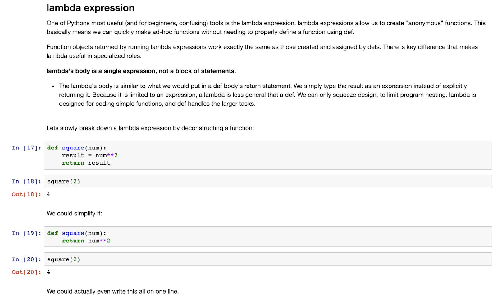 Networking And Scripting Python Lambda Expressions Map And Filter