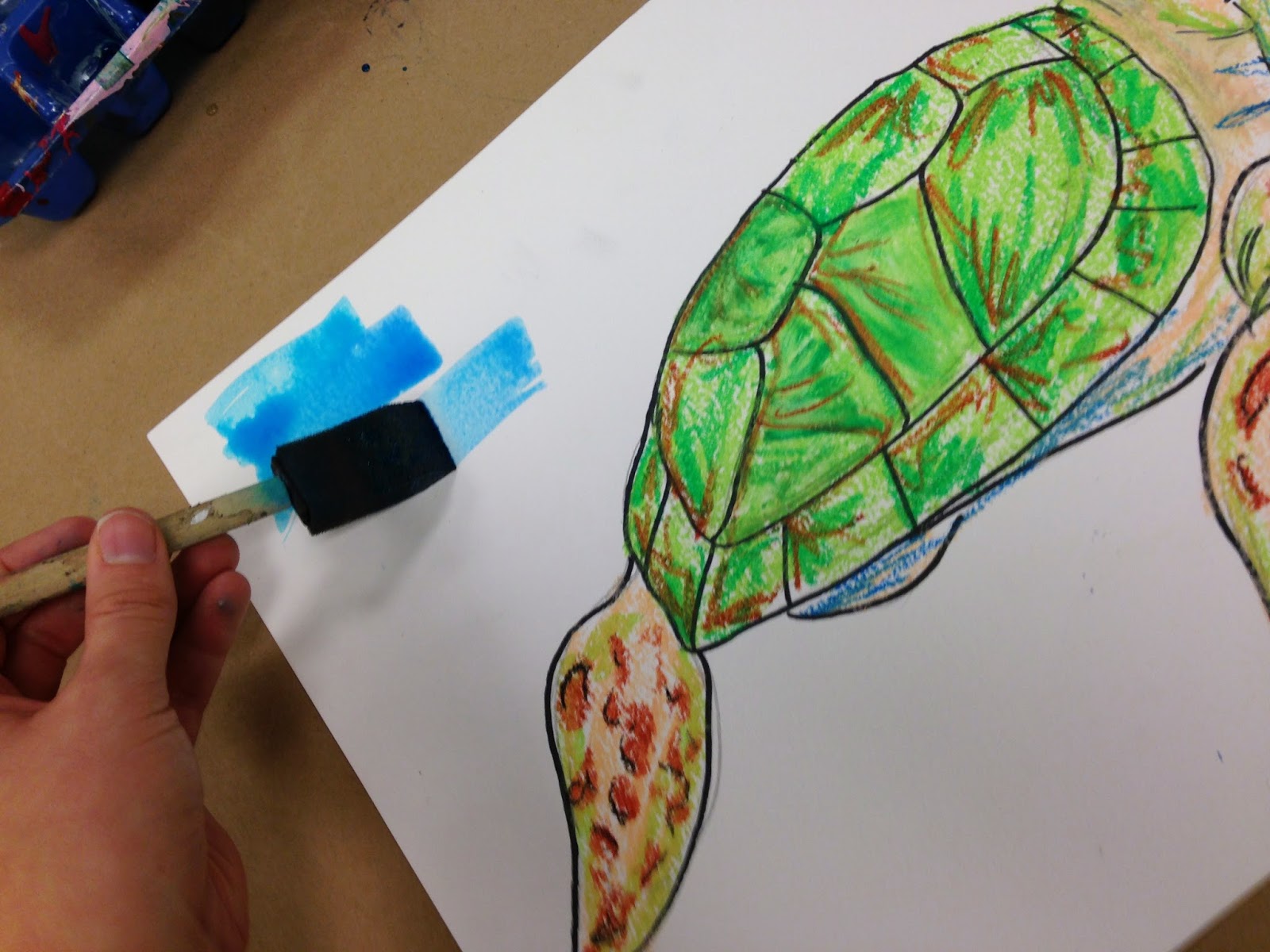 The Art Room: Oil Pastel Sea Turtles (Grades 1-5)