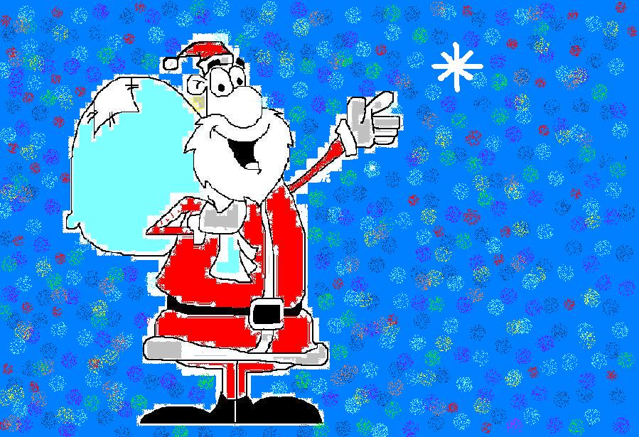 Ignite Dreams : Step to draw Santa claus in MS Paint