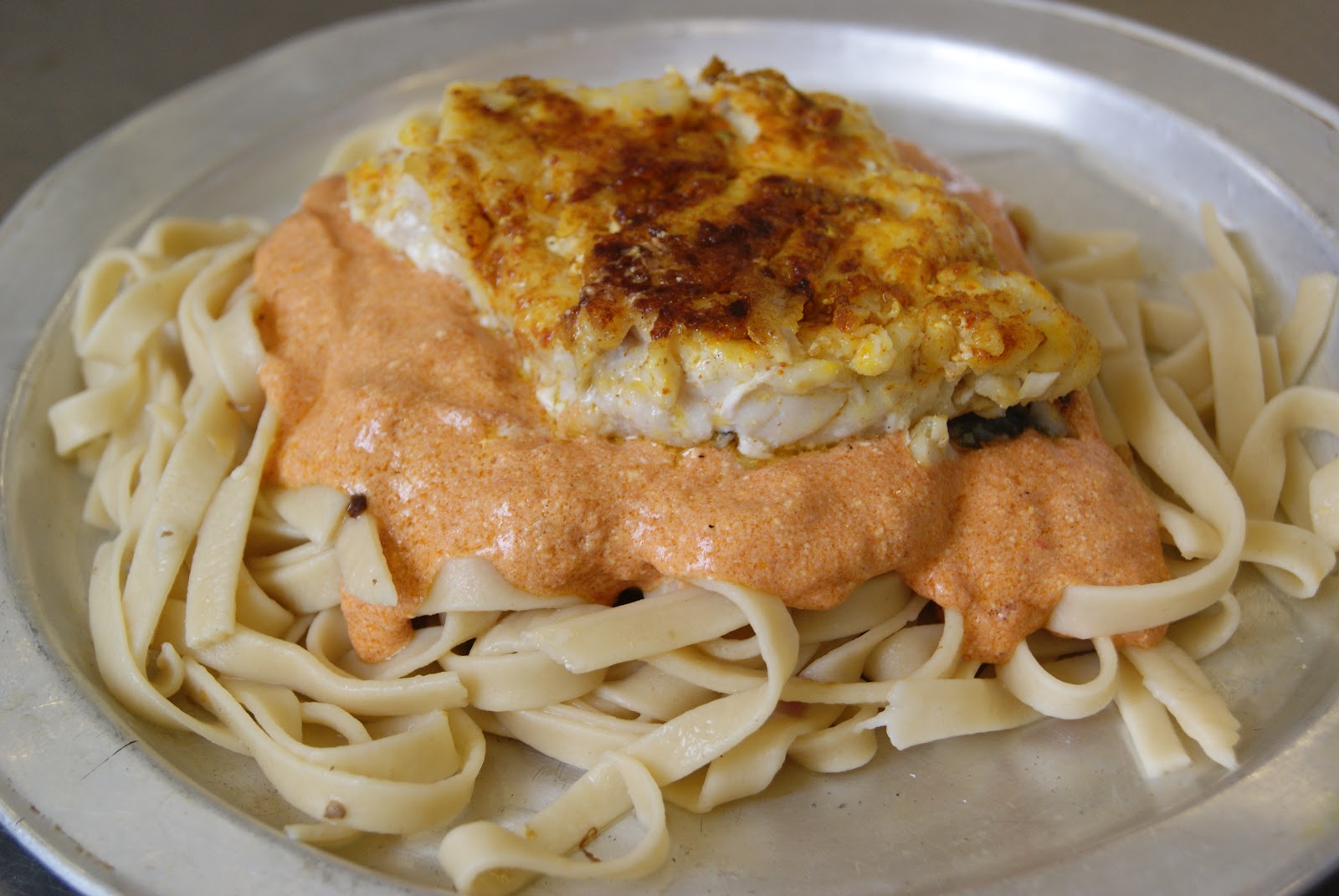 Passion for cooking: Tagliatelle pasta with lightly spiced up hake ...