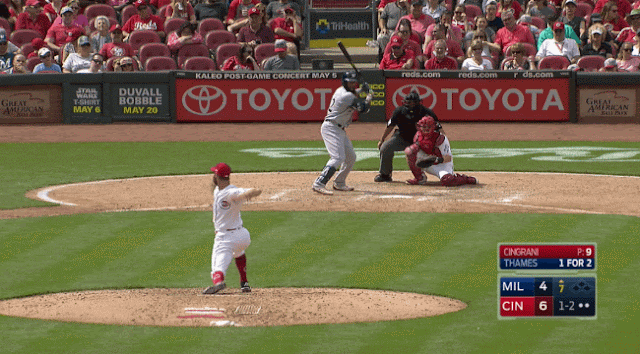 작년까지 우리나라 NC다이노스에서 뛰었던 에릭 테임즈 이번시즌 MLB 성적.gif - 스퀘어 카테고리