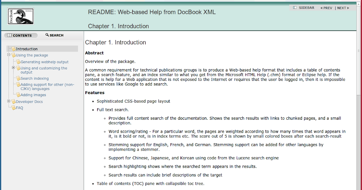 DocBook WebHelp UI features by screenshots! : Kasun's Tech Thoughts
