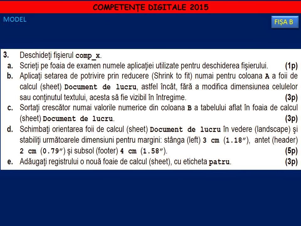 Profu`economist: COMPETENȚE DIGITALE-2015