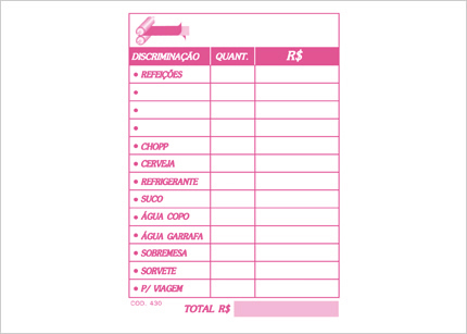 Isa Representação: Comandas